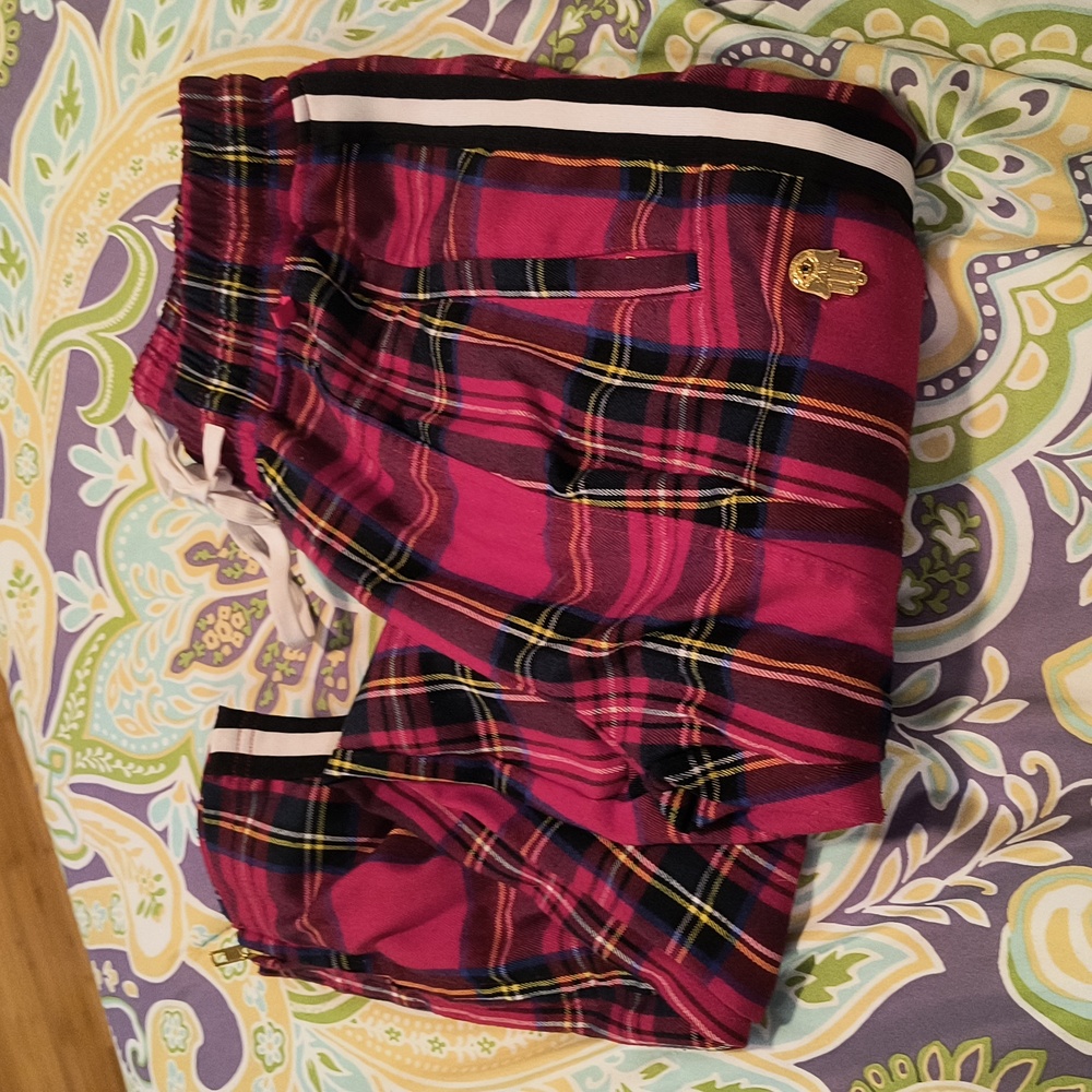 Kash Plaid Pants - Gem